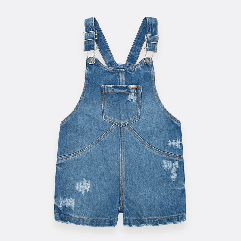 Overoll Corto Para Niña En Denim Ropa Bebe Nina Offcorss